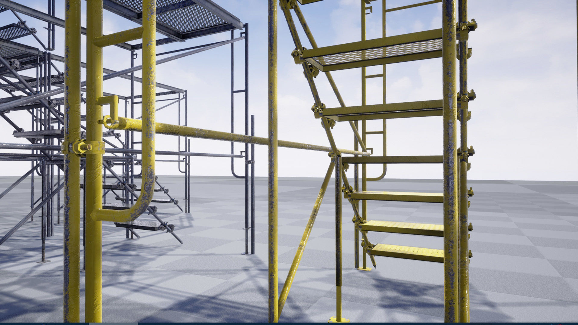 3D model Modular Scaffolding Set VR / AR / low-poly | CGTrader