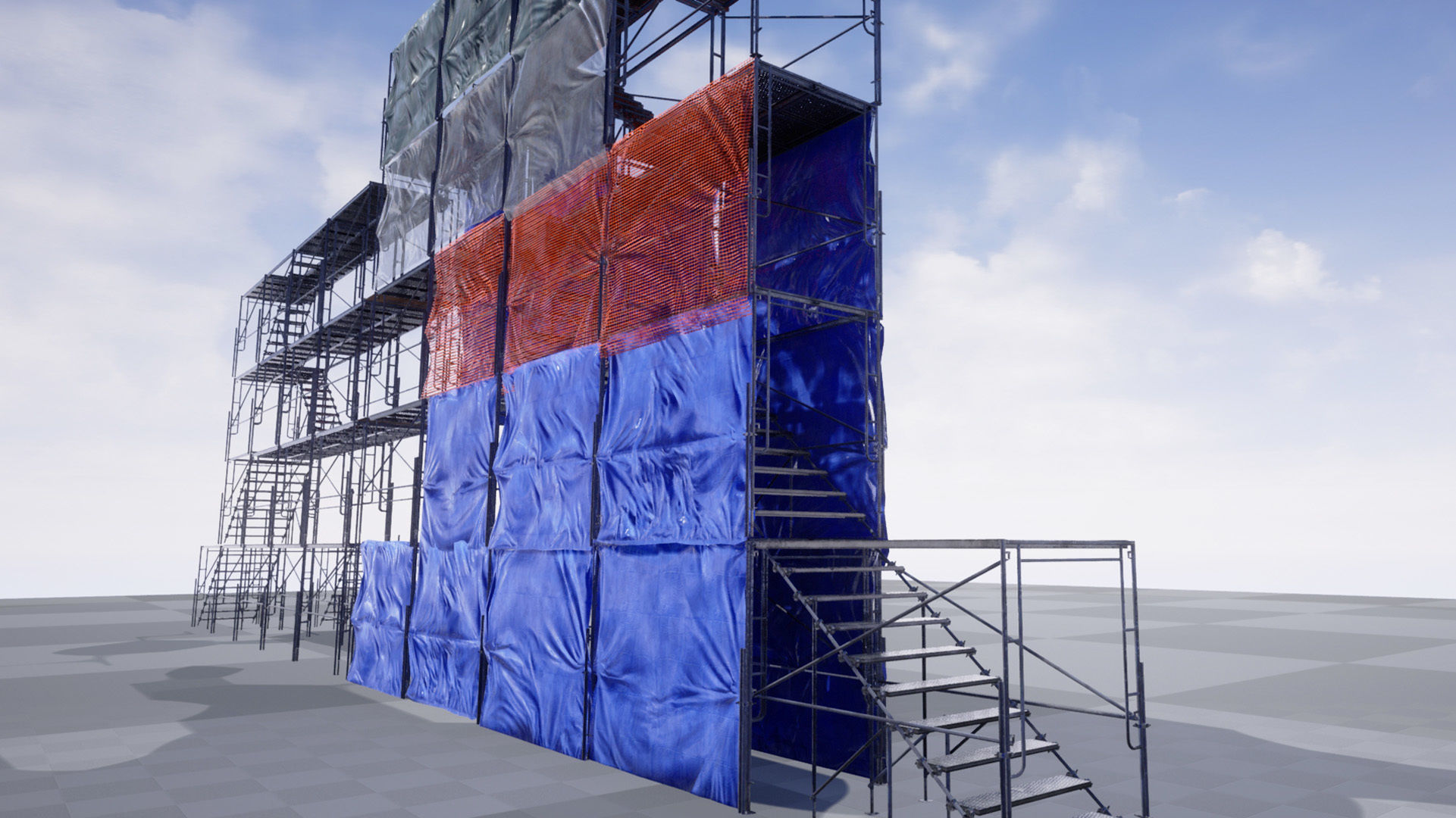 3D model Modular Scaffolding Set VR / AR / low-poly | CGTrader