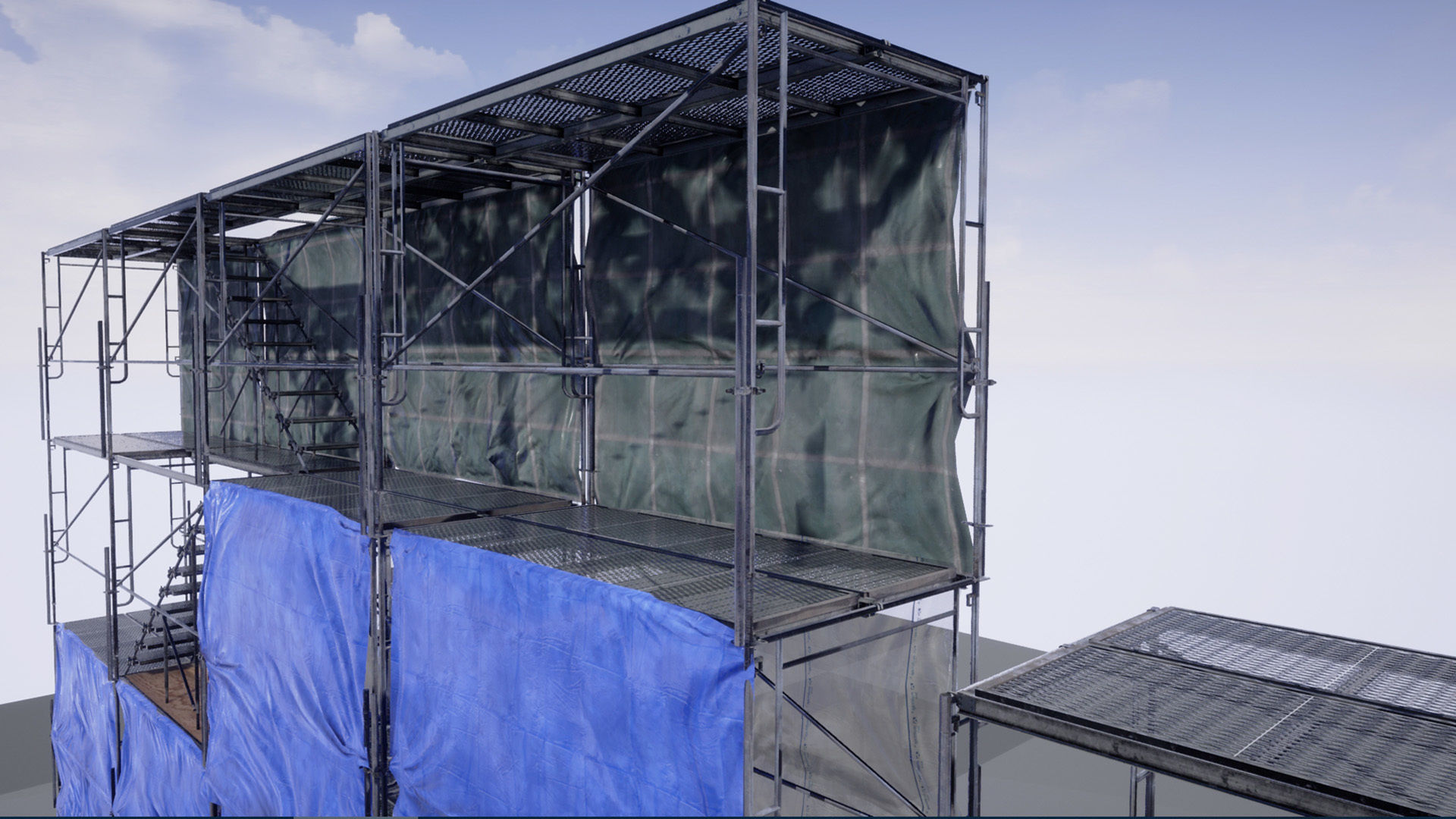 3D model Modular Scaffolding Set VR / AR / low-poly | CGTrader