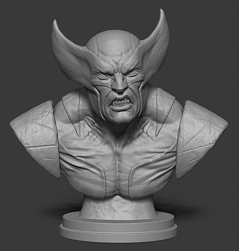 Wolverine Bust 3D model 3D printable | CGTrader