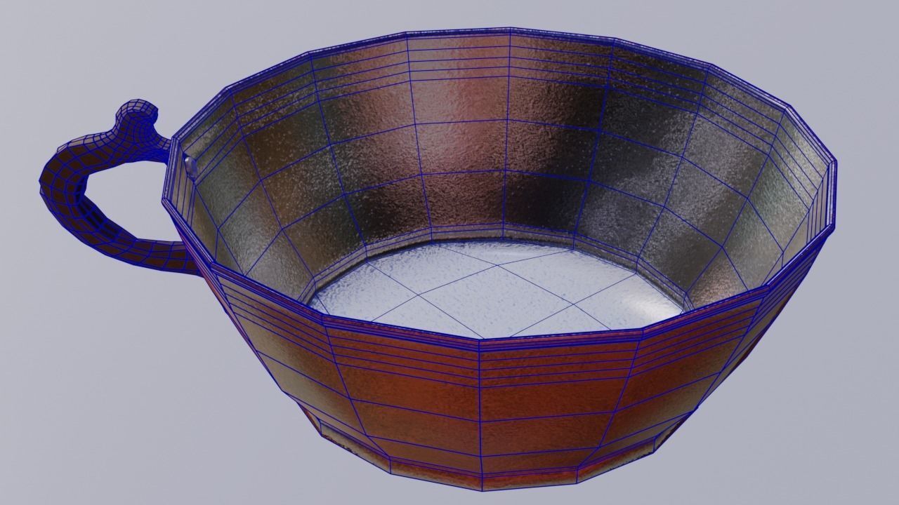 3D model Copper Bowl Low-High-Poly 3D model VR / AR / low-poly | CGTrader