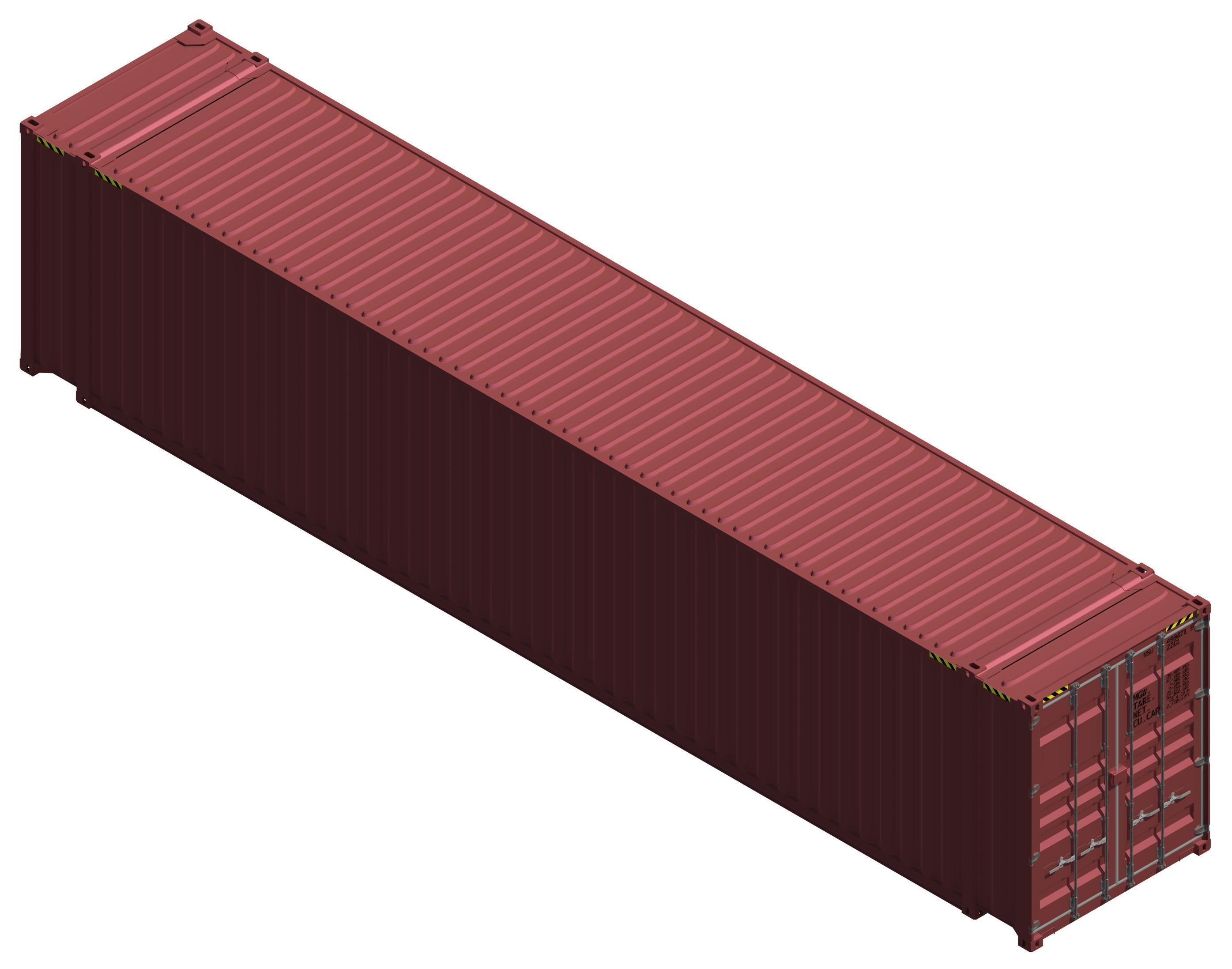 Autodesk Revit 2016 Shipping Container 45 Foot High Cube 3D model ...