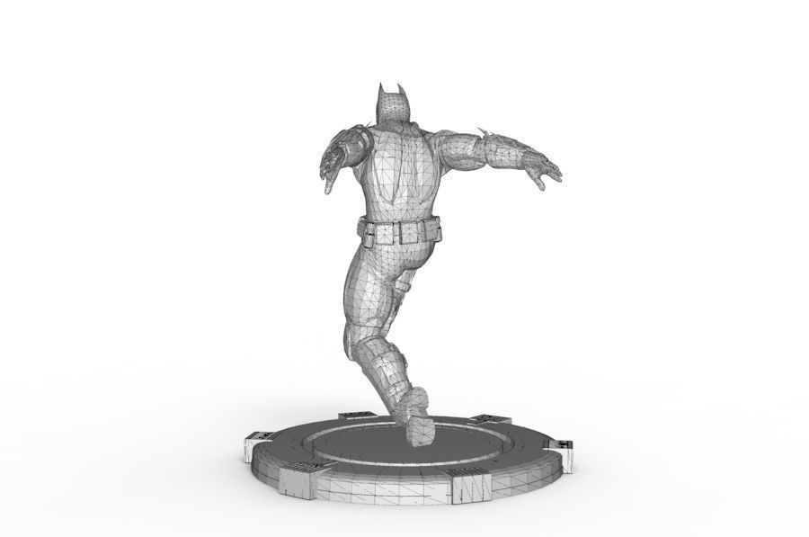 Batman - Dynamic Pose 3D model 3D printable | CGTrader