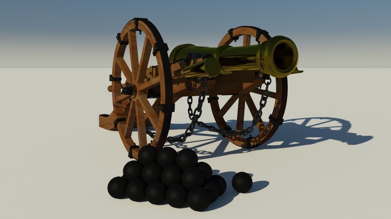 Cannon Louis XIV 3D model | CGTrader