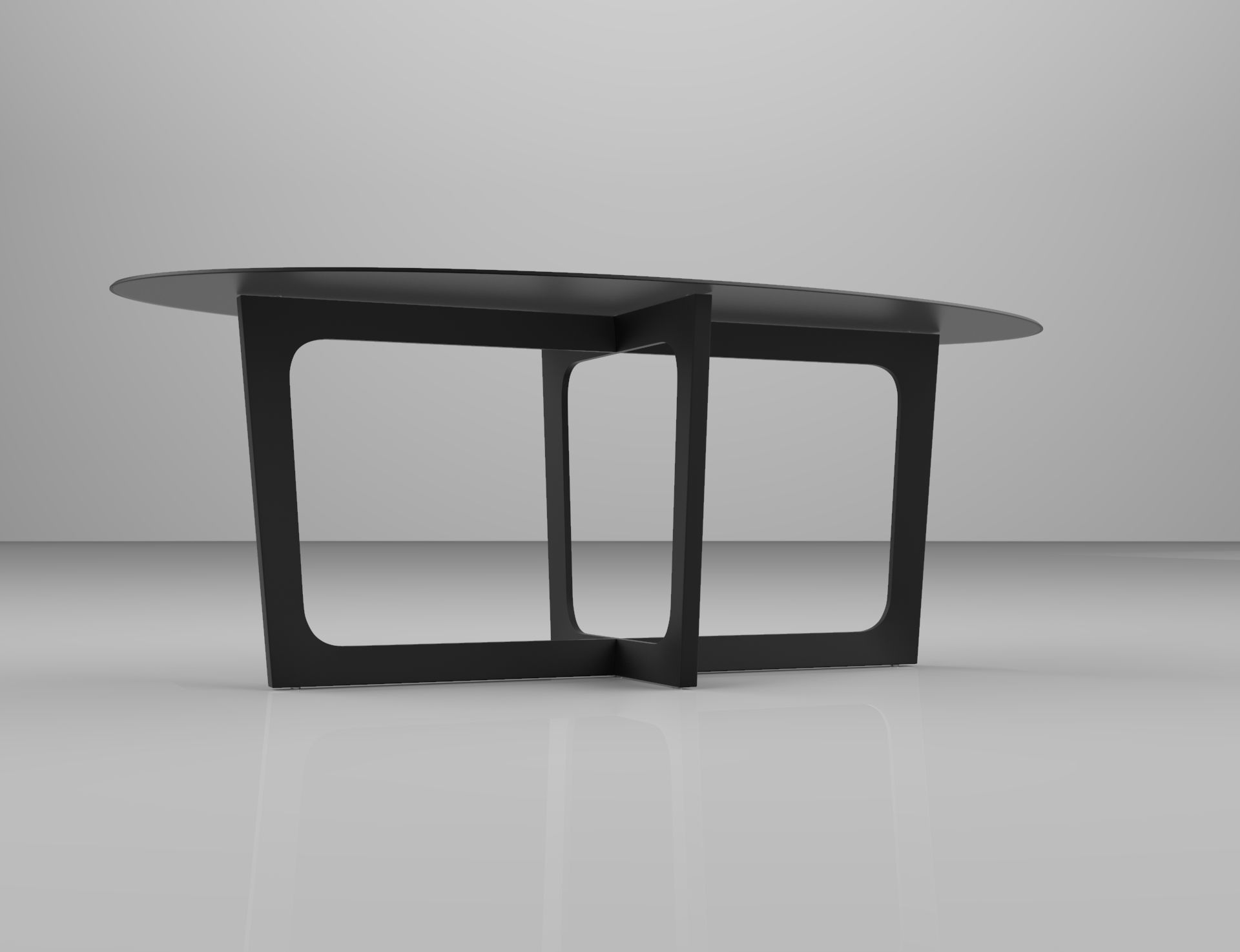 Ellipse table 3D model | CGTrader
