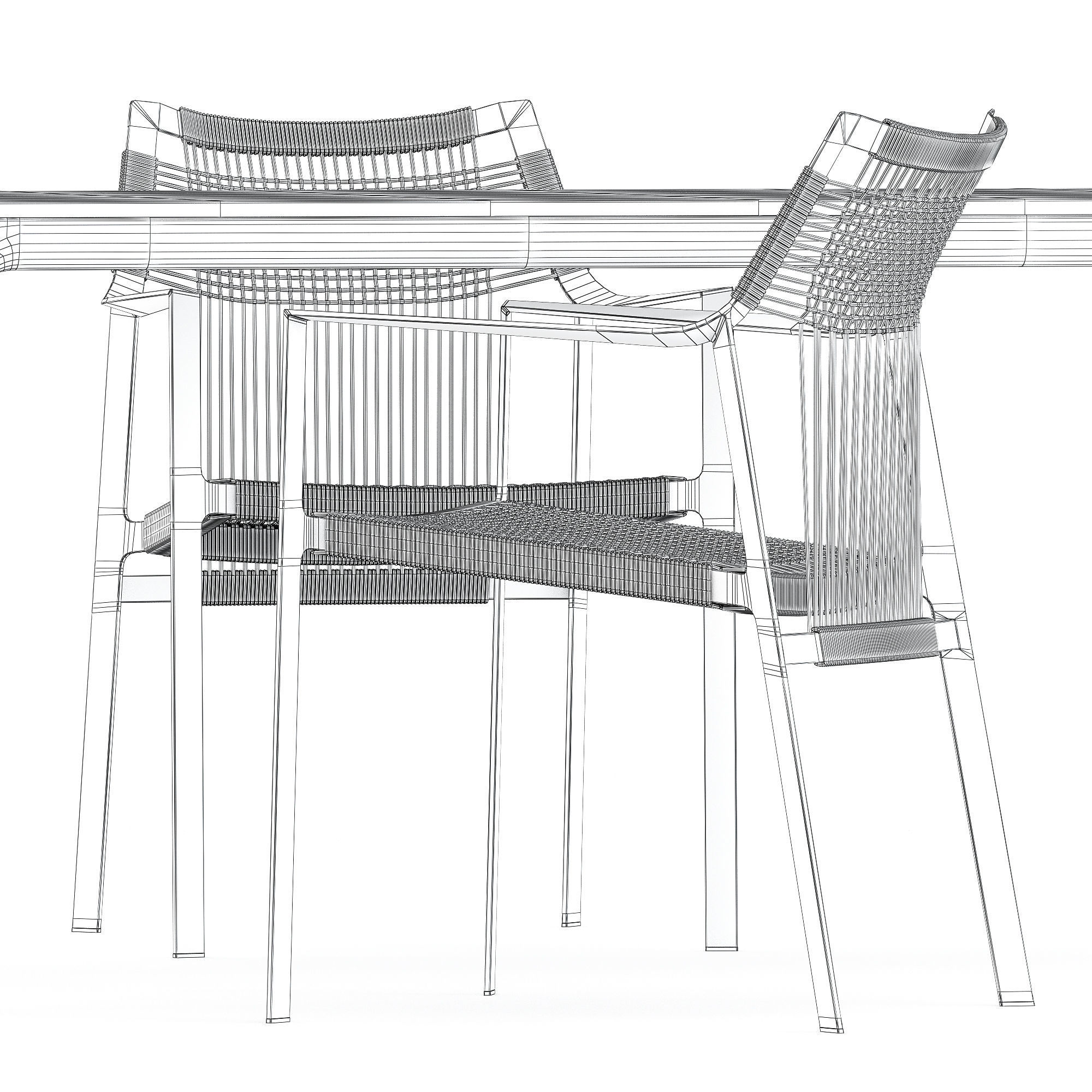 Nodi armchair and Illum table by Tribu 3D model | CGTrader