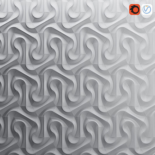 Parametric wall tiles NoVa 6 3D model | CGTrader