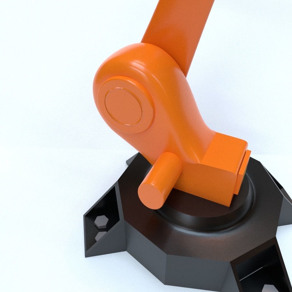 3D model Rigged Low Poly-High Poly Robot Arm VR / AR / low-poly rigged ...