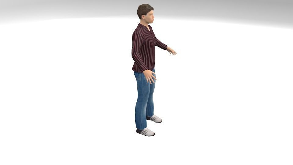 BASE HUMAN MODEL free 3D model rigged | CGTrader