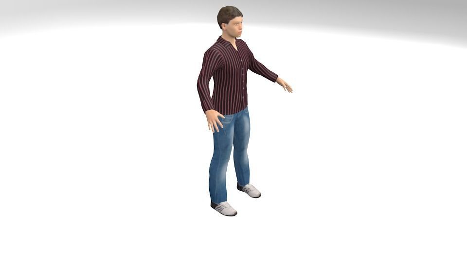 BASE HUMAN MODEL free 3D model rigged | CGTrader