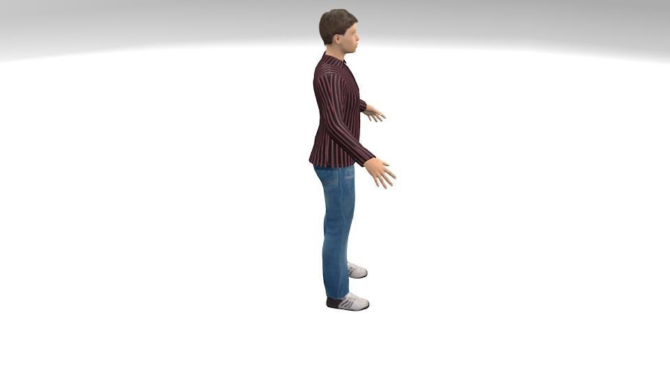 BASE HUMAN MODEL free 3D model rigged | CGTrader