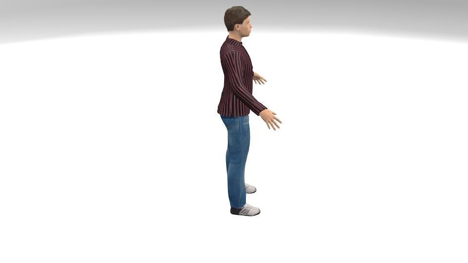 BASE HUMAN MODEL free 3D model rigged | CGTrader