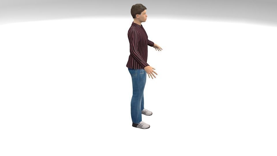 BASE HUMAN MODEL free 3D model rigged | CGTrader