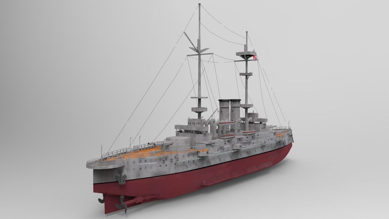 HMS Goliath Battleship 3D Model 3D model | CGTrader