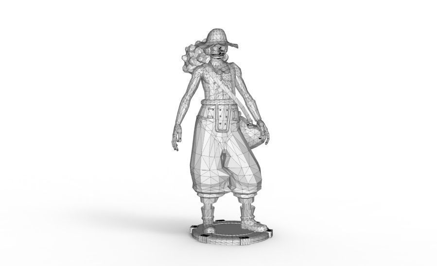 Usopp - Standing Pose 3D model 3D printable | CGTrader