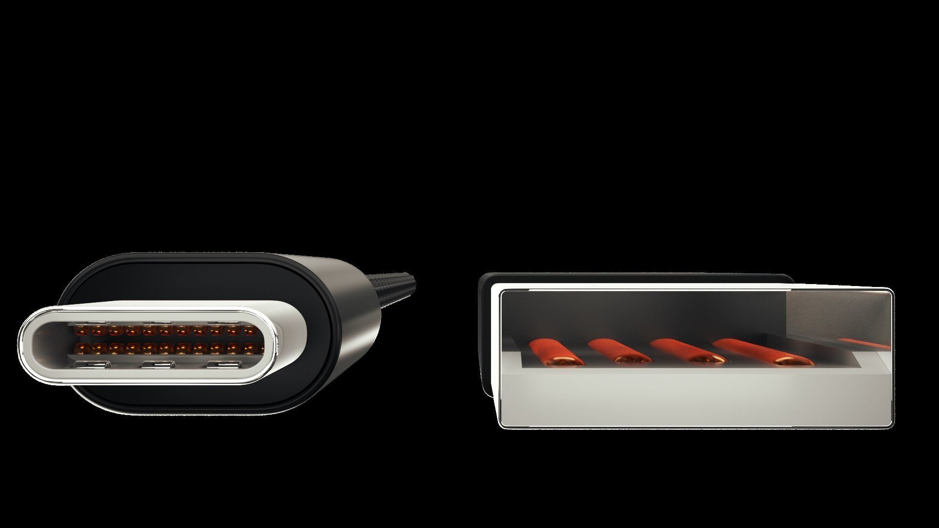 USB and USB TYPE C 3D model | CGTrader