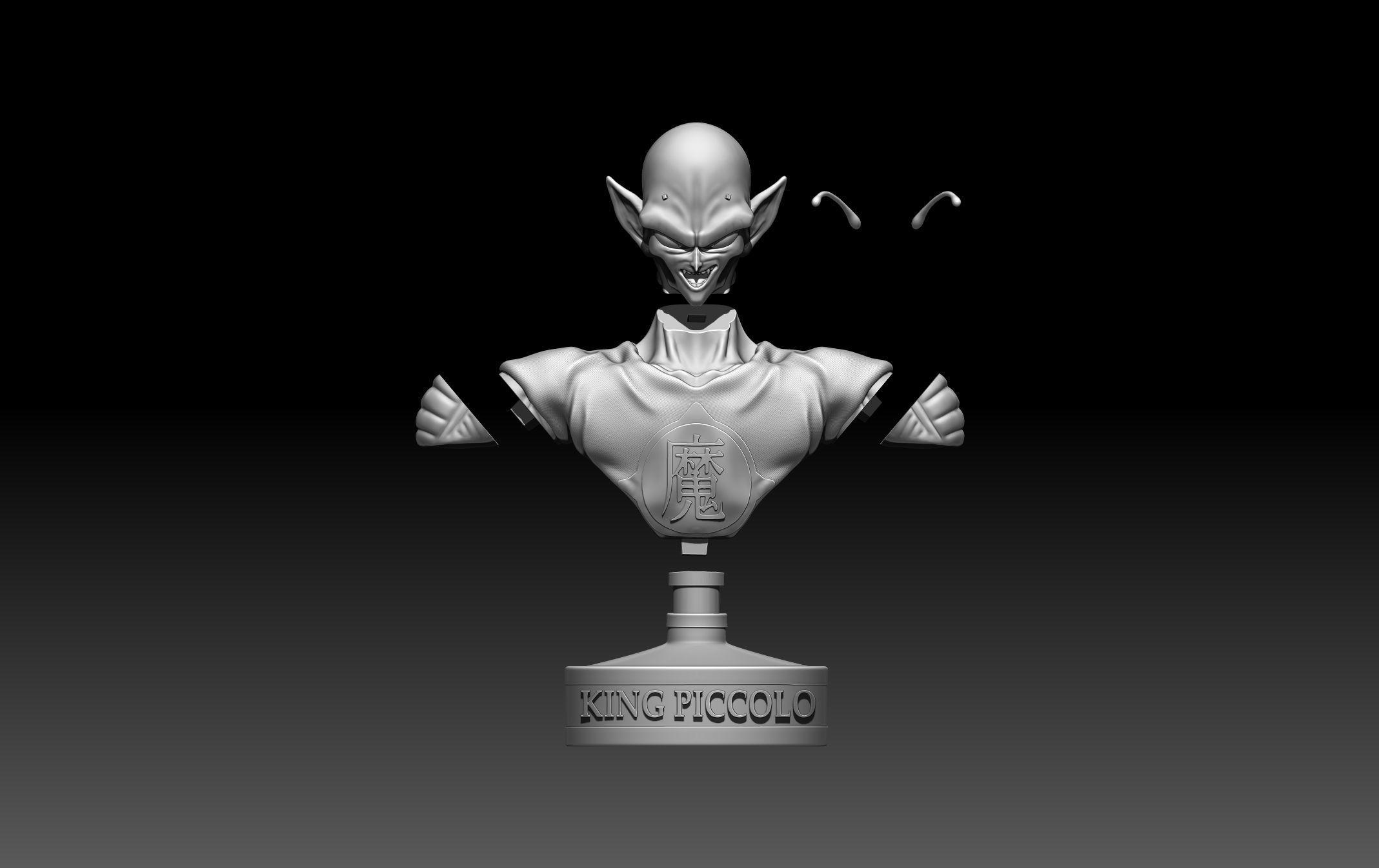 king piccolo 3D model 3D printable | CGTrader