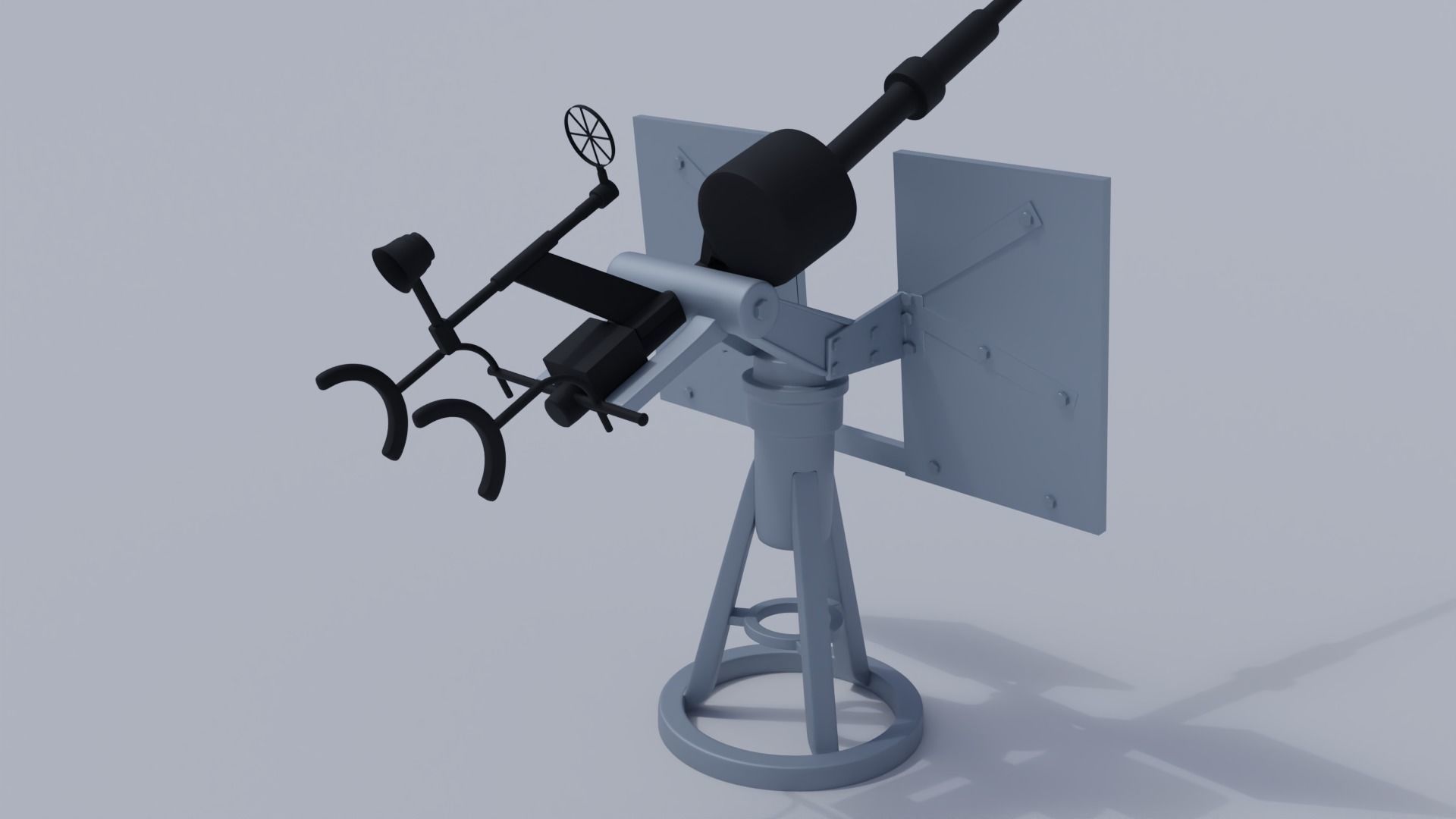 20mm Anti-Aircraft Gun 3D model rigged | CGTrader