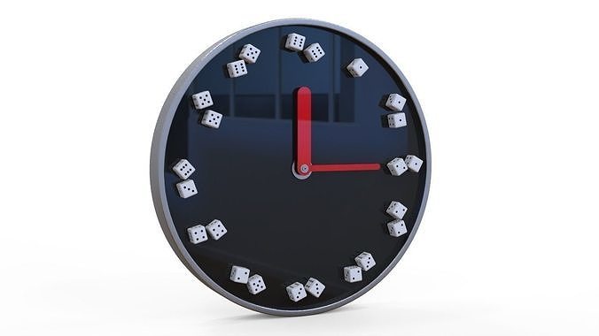 Dice Clock 3D model | CGTrader