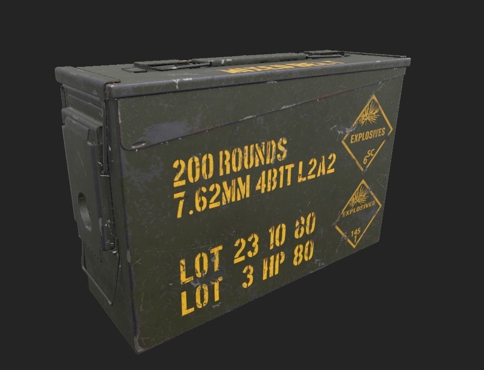 Ammo Box 3D model realtime | CGTrader