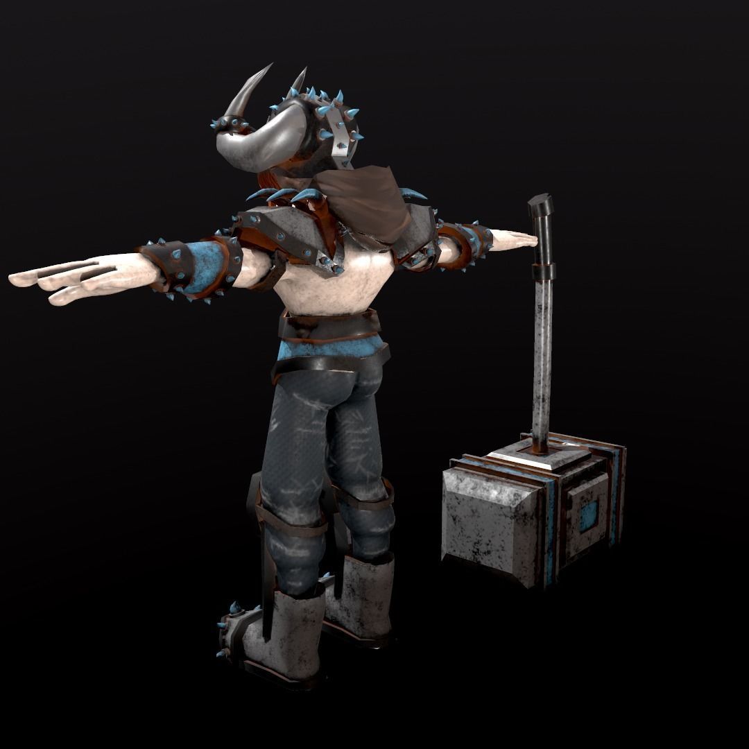 3D model Viking Stylized Character VR / AR / low-poly | CGTrader