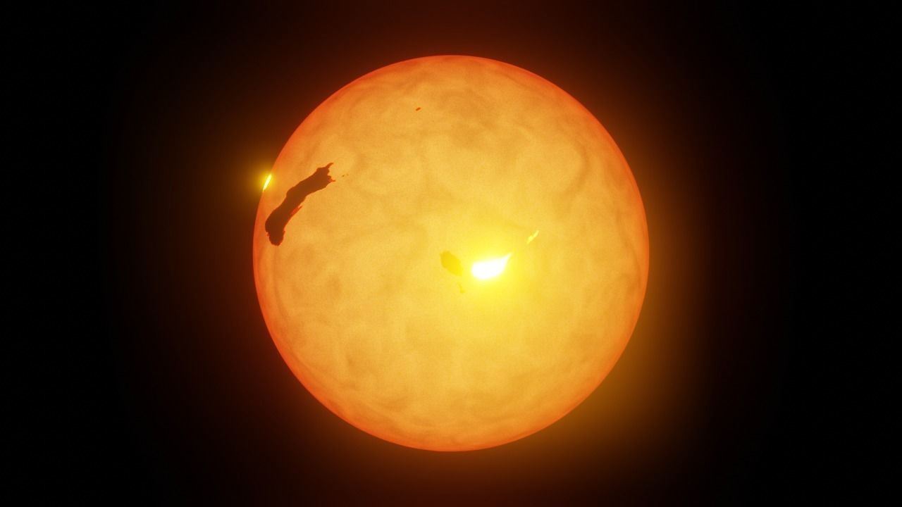 A procedural photorealistic sun animation 3D model animated | CGTrader