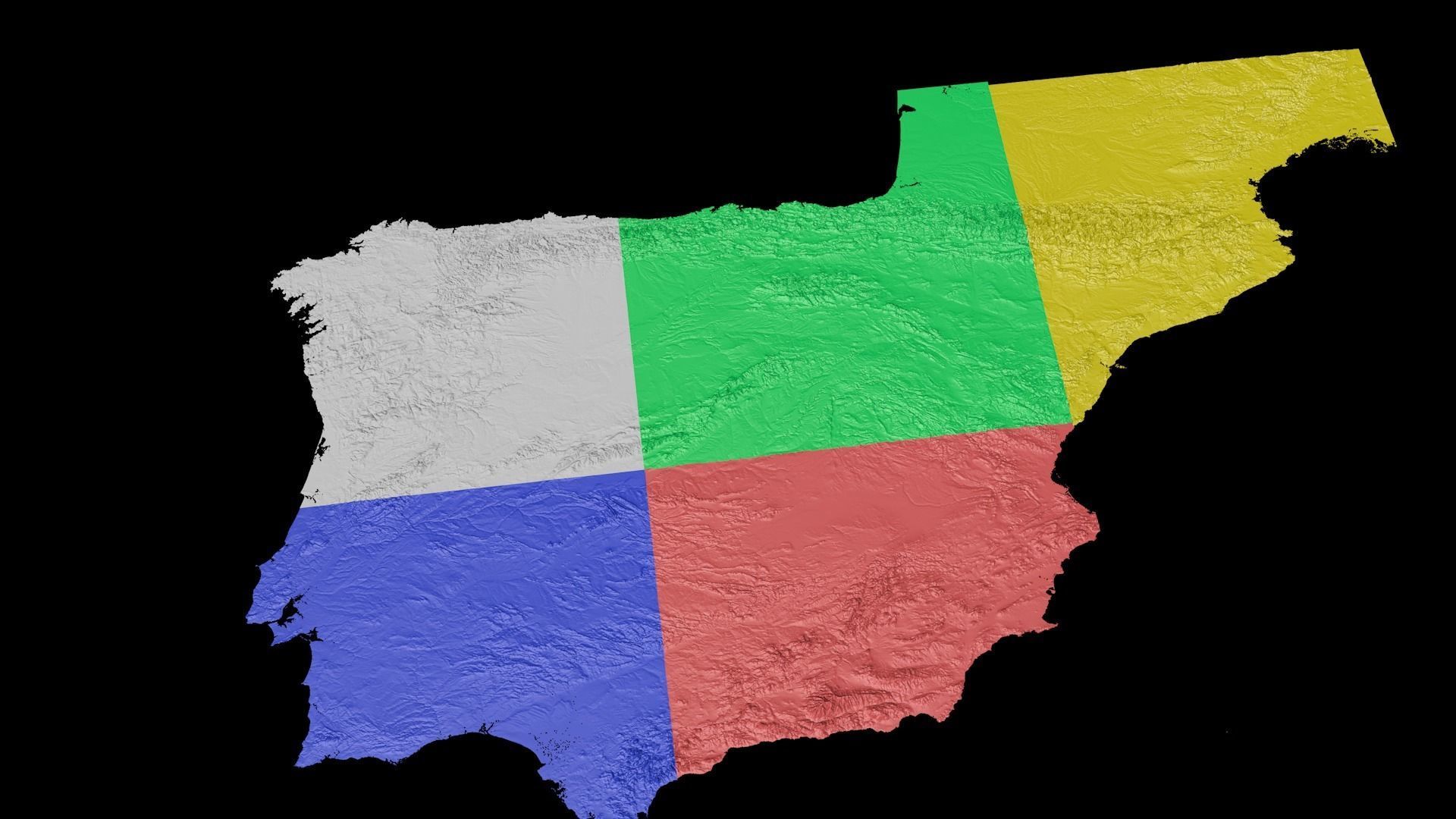Spain Height maps free 3D model | CGTrader