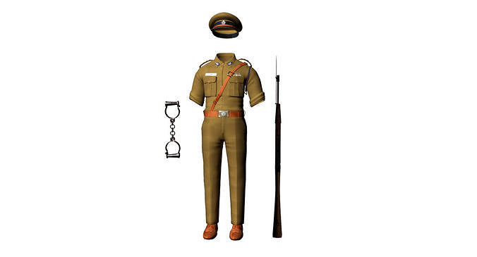 india police 3d model 3D model | CGTrader