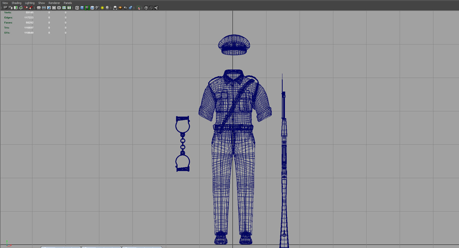 india police 3d model 3D model | CGTrader