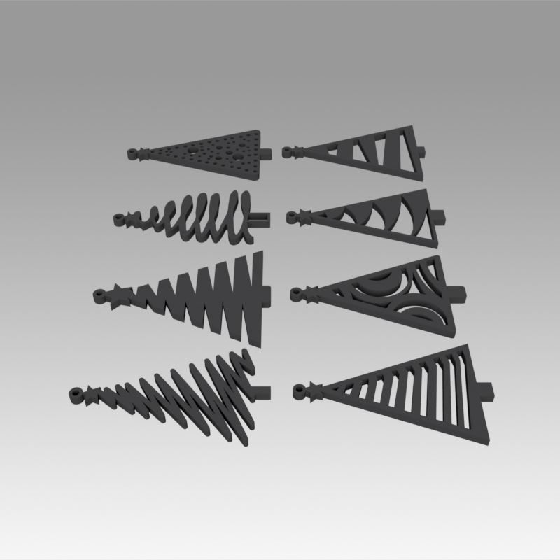 Christmas tree toy set 3D model | CGTrader