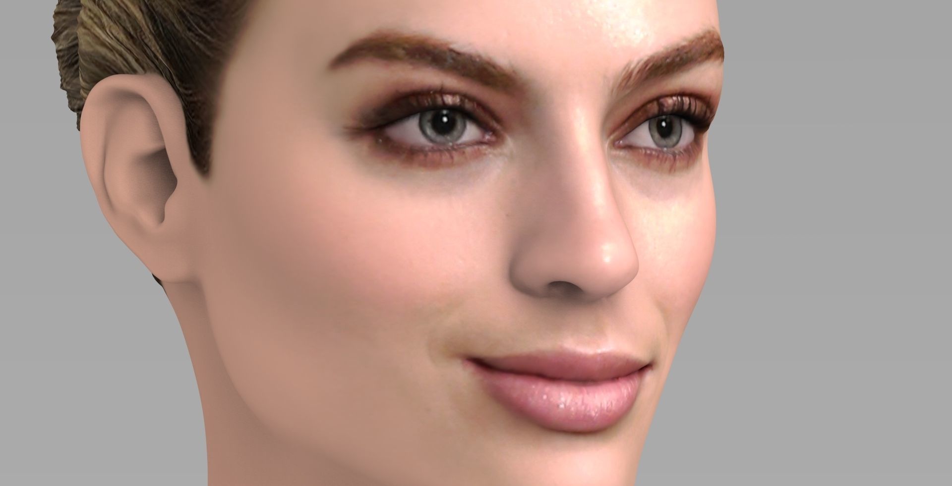 Margot Robbie 3D model | CGTrader