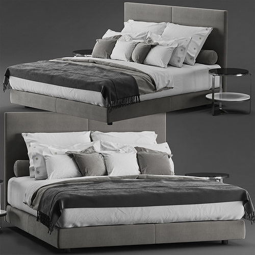 Flexform Oltre Bed 3D model | CGTrader