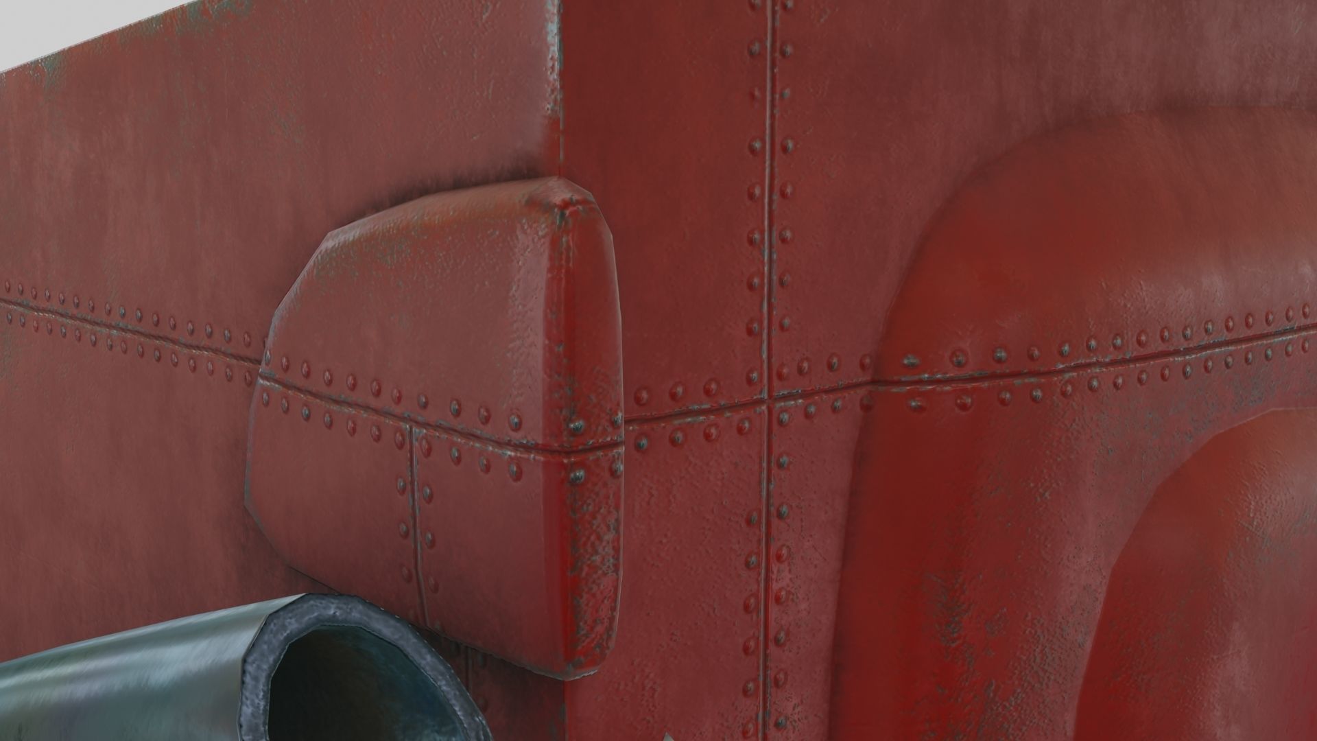 3D model Low Poly Dieselpunk Santa Sleigh With PBR Materials VR / AR ...