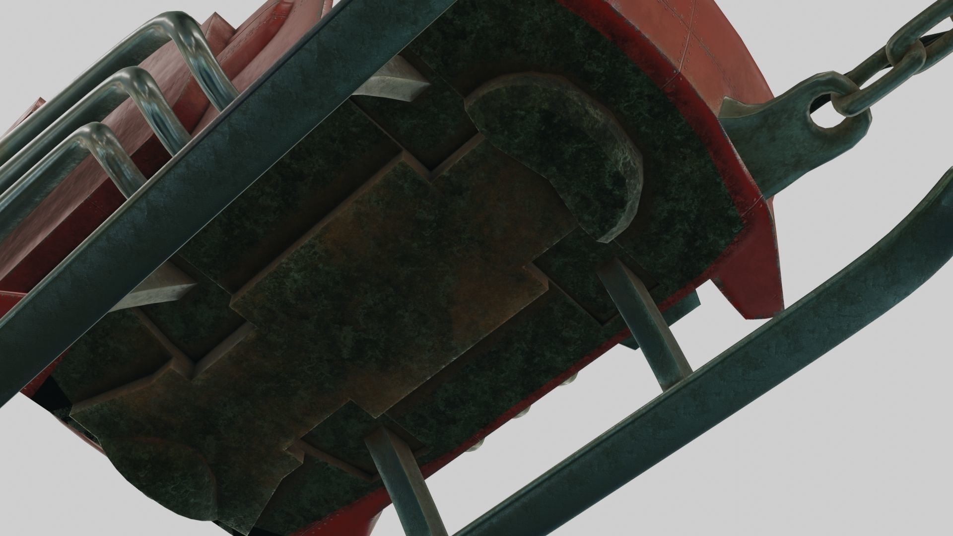 3D model Low Poly Dieselpunk Santa Sleigh With PBR Materials VR / AR ...