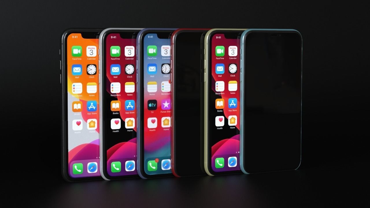 Apple iPhone 11 All Official Colors 3D model | CGTrader