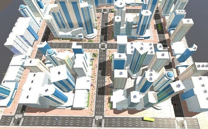 Smart City free 3D model | CGTrader