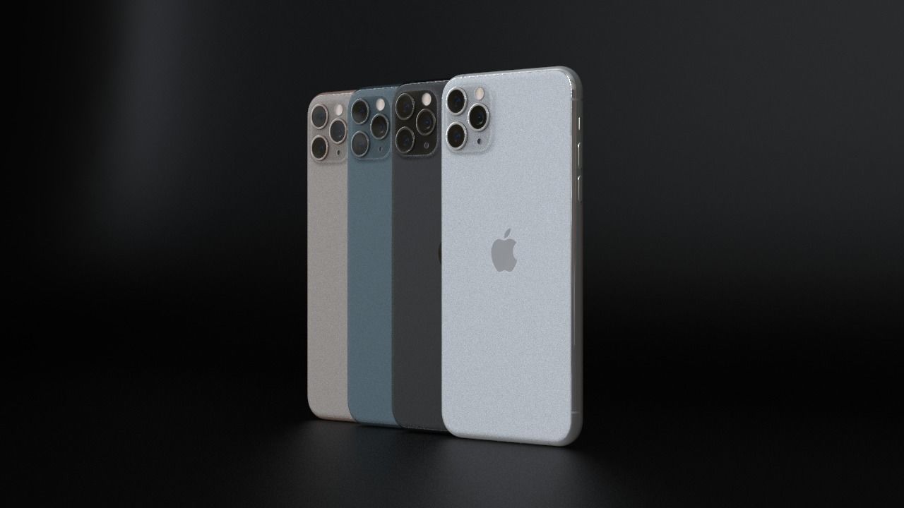Apple iPhone 11 Pro Max All Official Colors 3D model | CGTrader