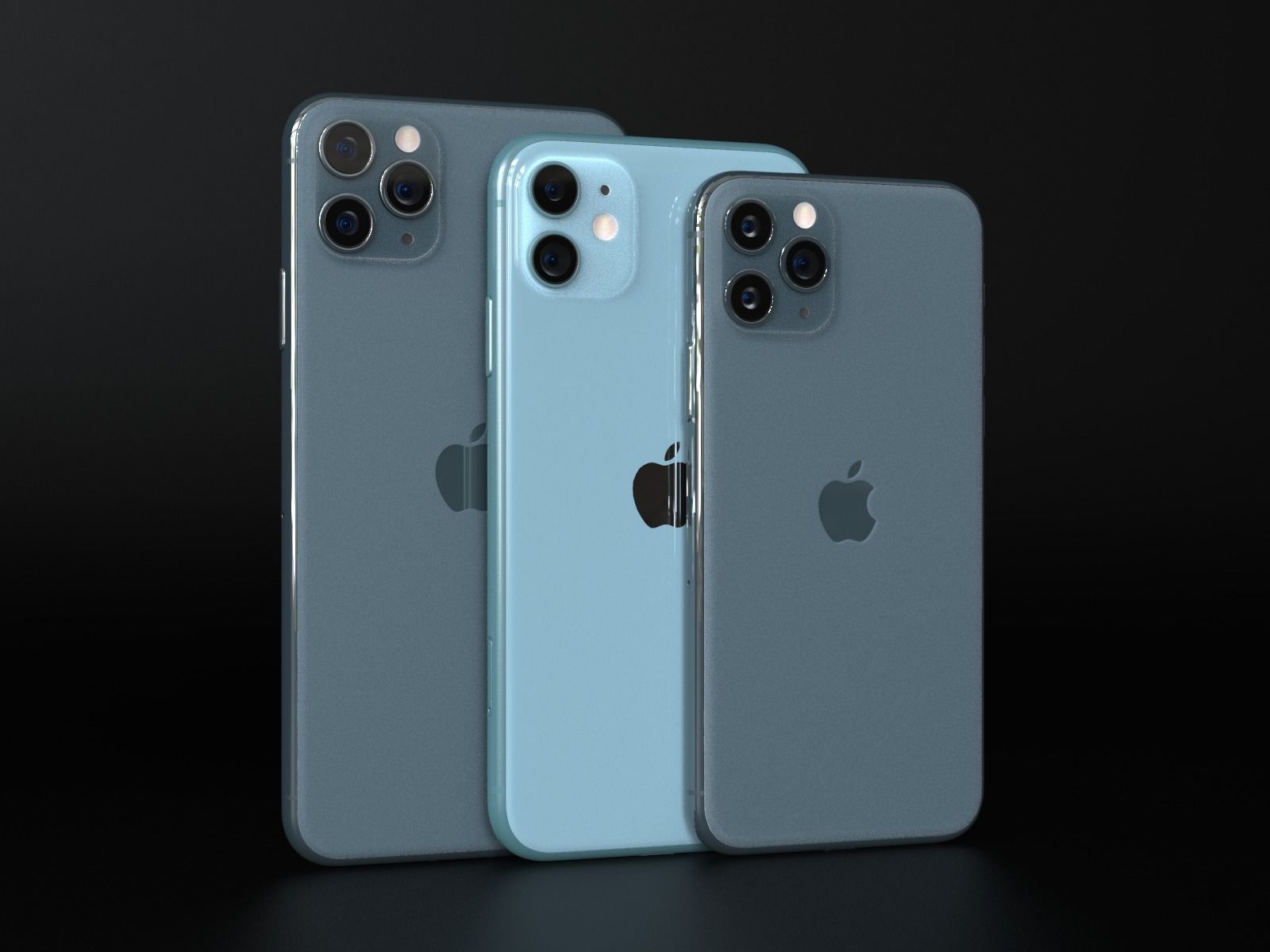 Apple iPhone 11 Pro Max All Official Colors 3D model | CGTrader