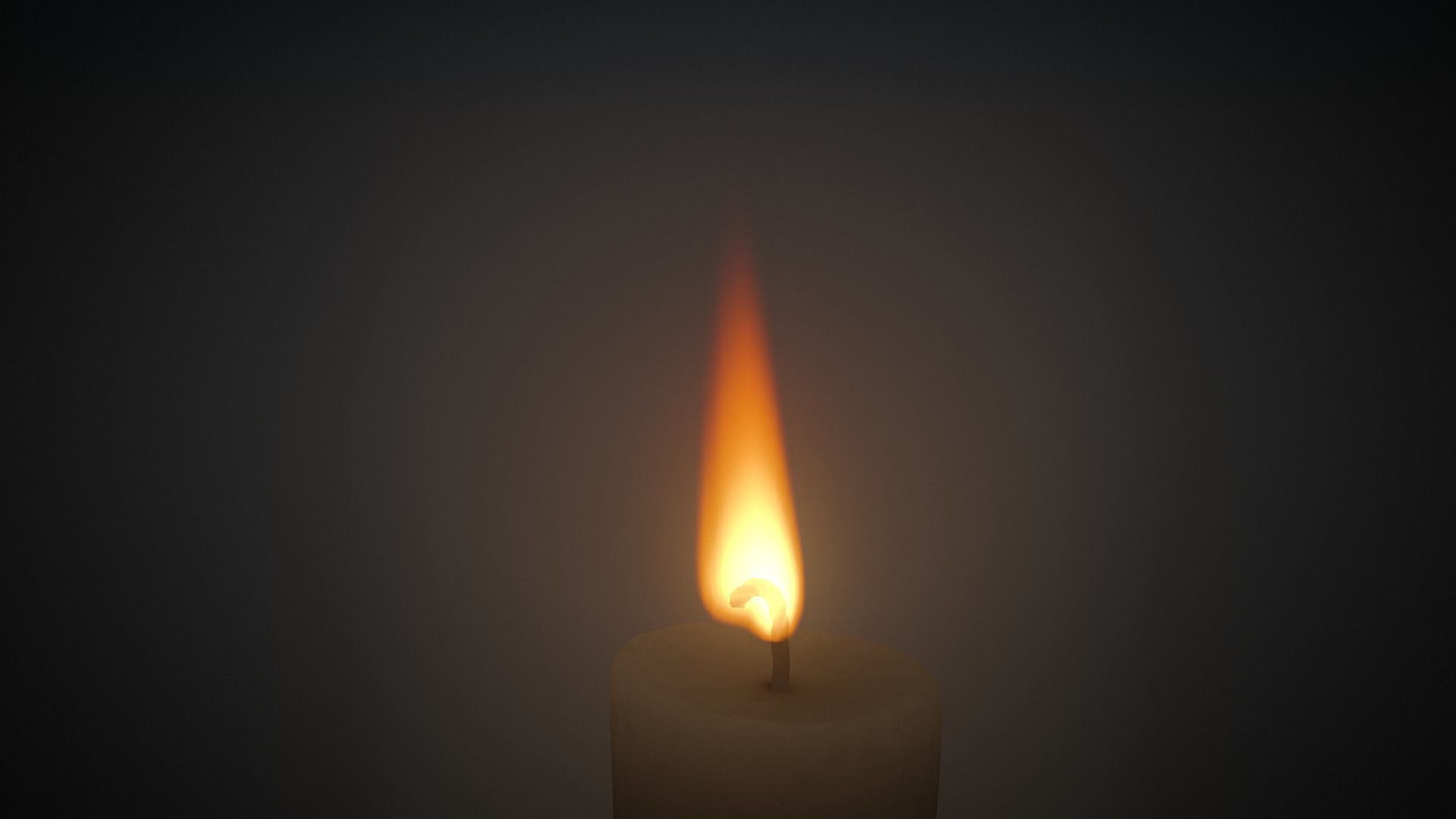 Candle Fire VDB animated 20s 3D model animated | CGTrader