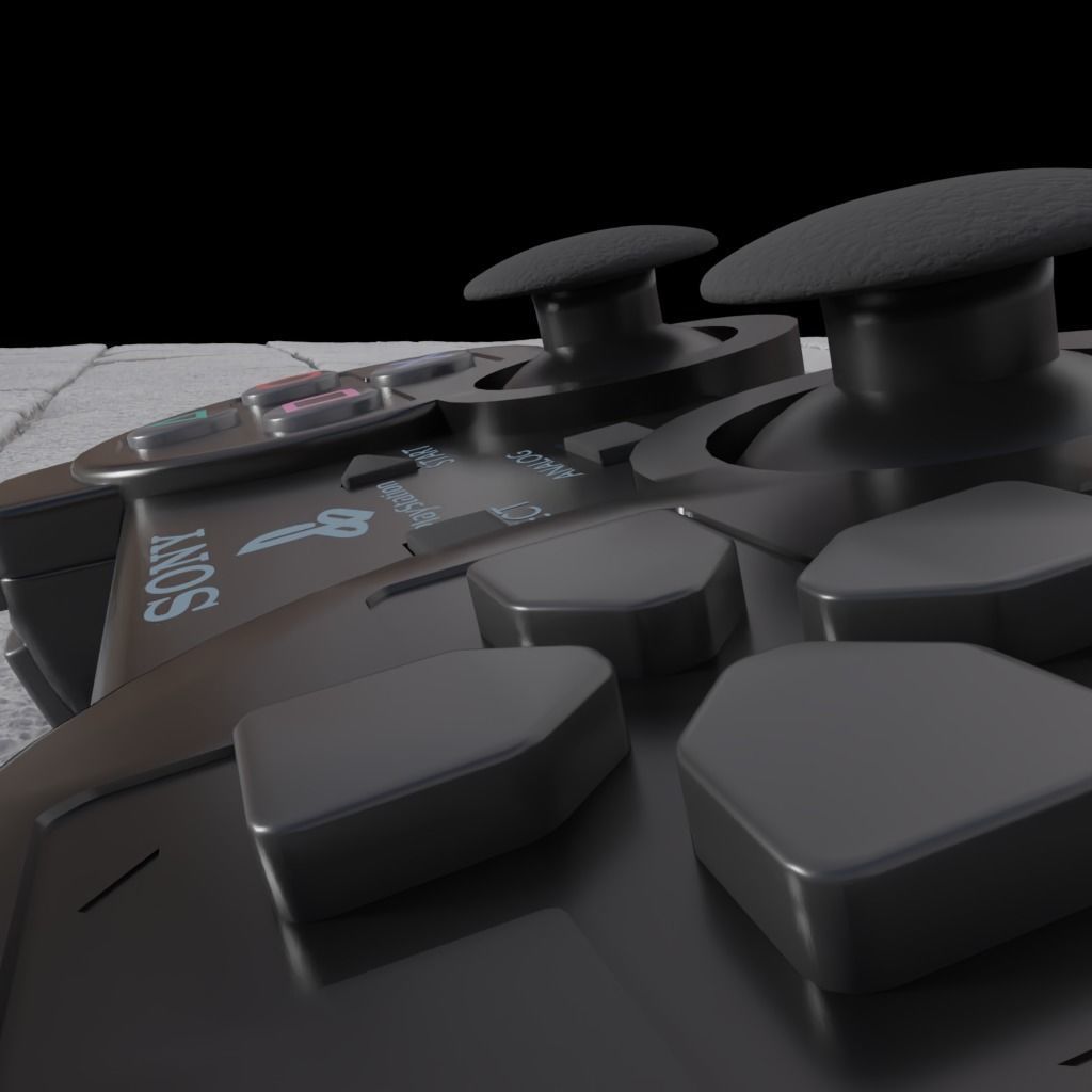 PS2 Controller - Joystick 3D model | CGTrader