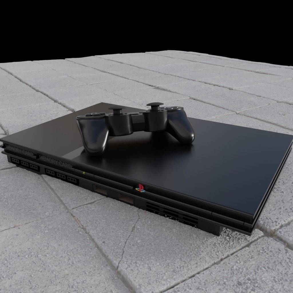 PS2 Controller - Joystick 3D model | CGTrader