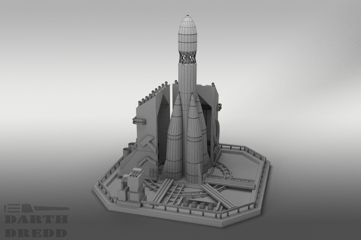 Red Alert 2 Soviet Nuclear Silo 3D model | CGTrader