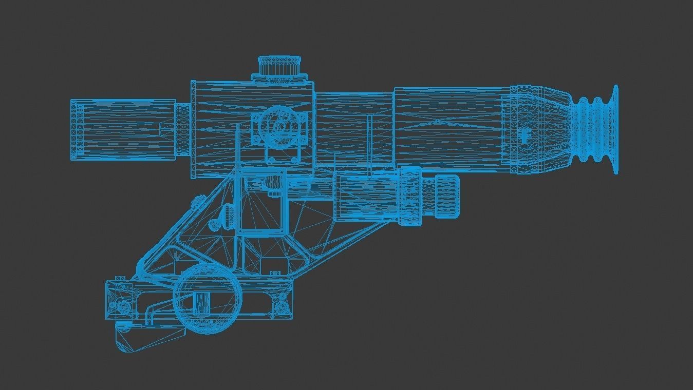 3D model 1OP50 SSP Russian Machine gun Scope VR / AR / low-poly | CGTrader