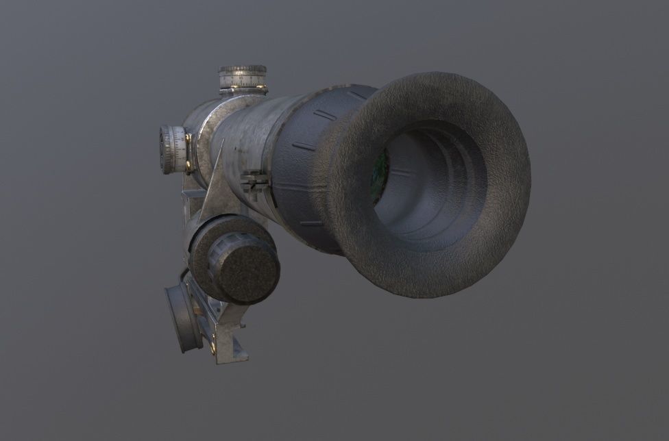 3D model 1OP50 SSP Russian Machine gun Scope VR / AR / low-poly | CGTrader