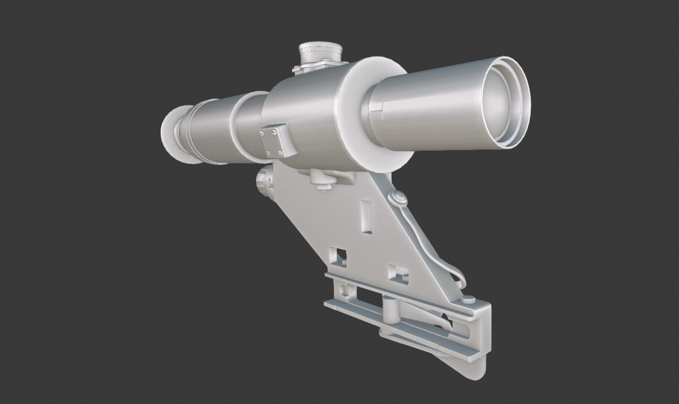 3D model 1OP50 SSP Russian Machine gun Scope VR / AR / low-poly | CGTrader