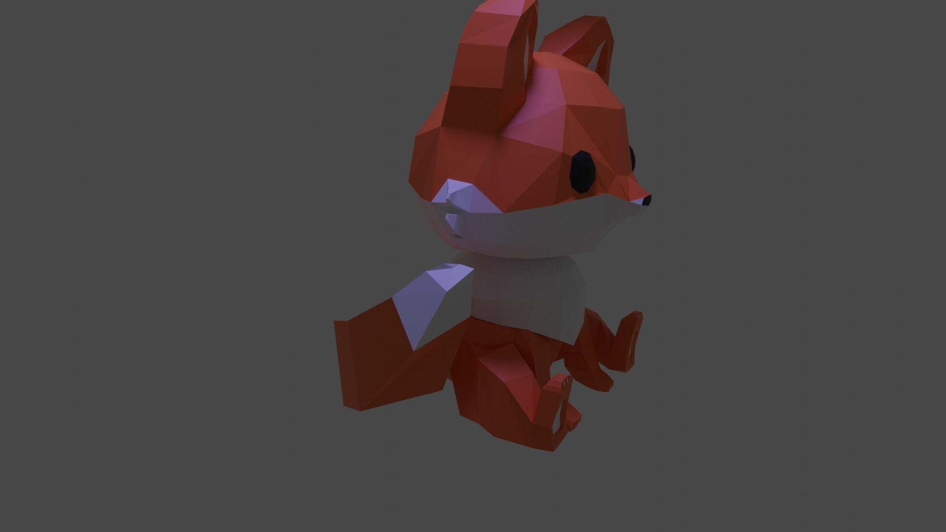 Cute fox 3D model | CGTrader