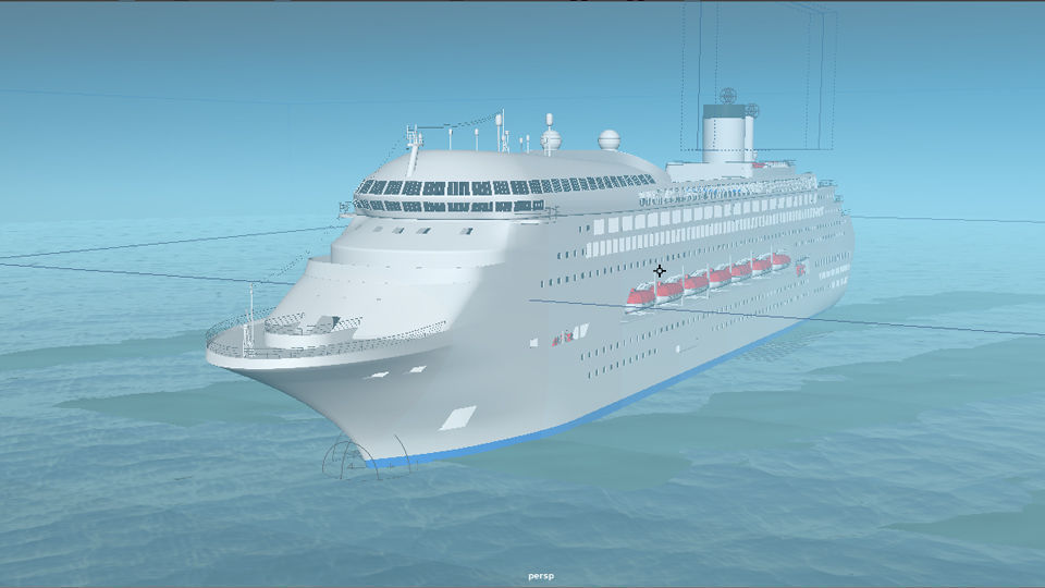 Animated Ship with Ocean 3D model animated | CGTrader
