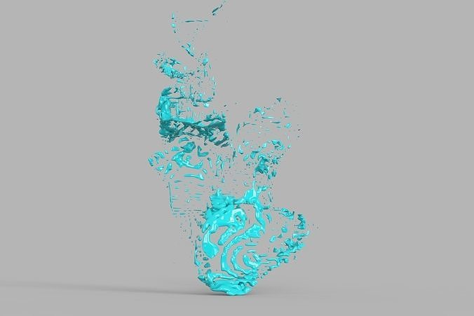 liquid spray 01 3D model | CGTrader