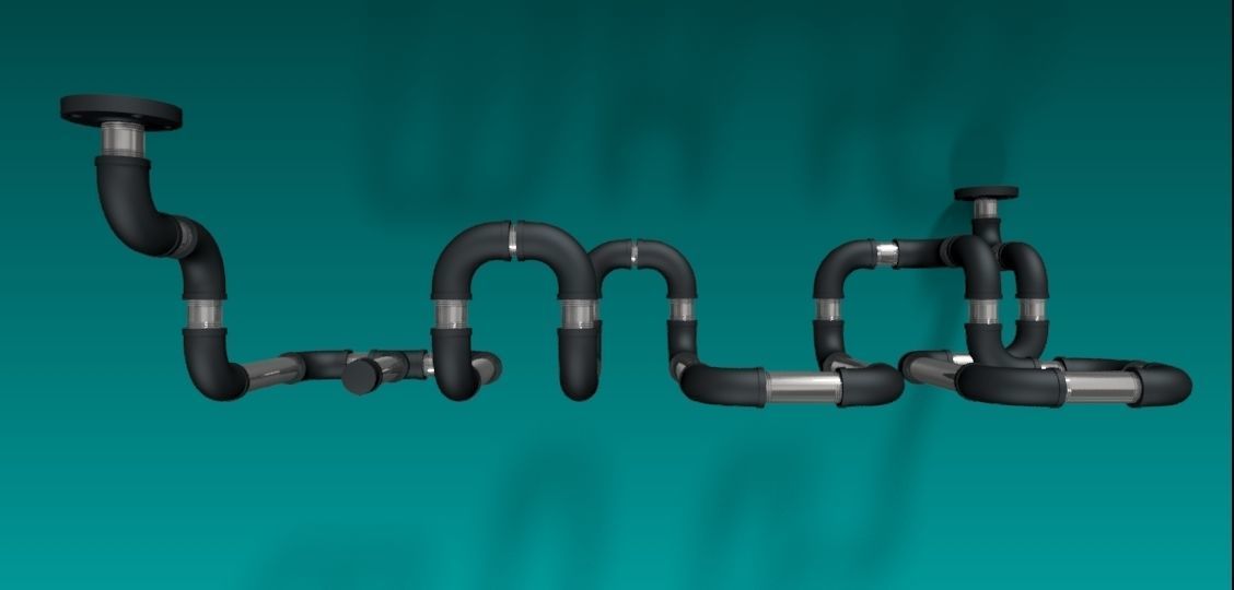 Pipe Furniture Wine 3D model | CGTrader