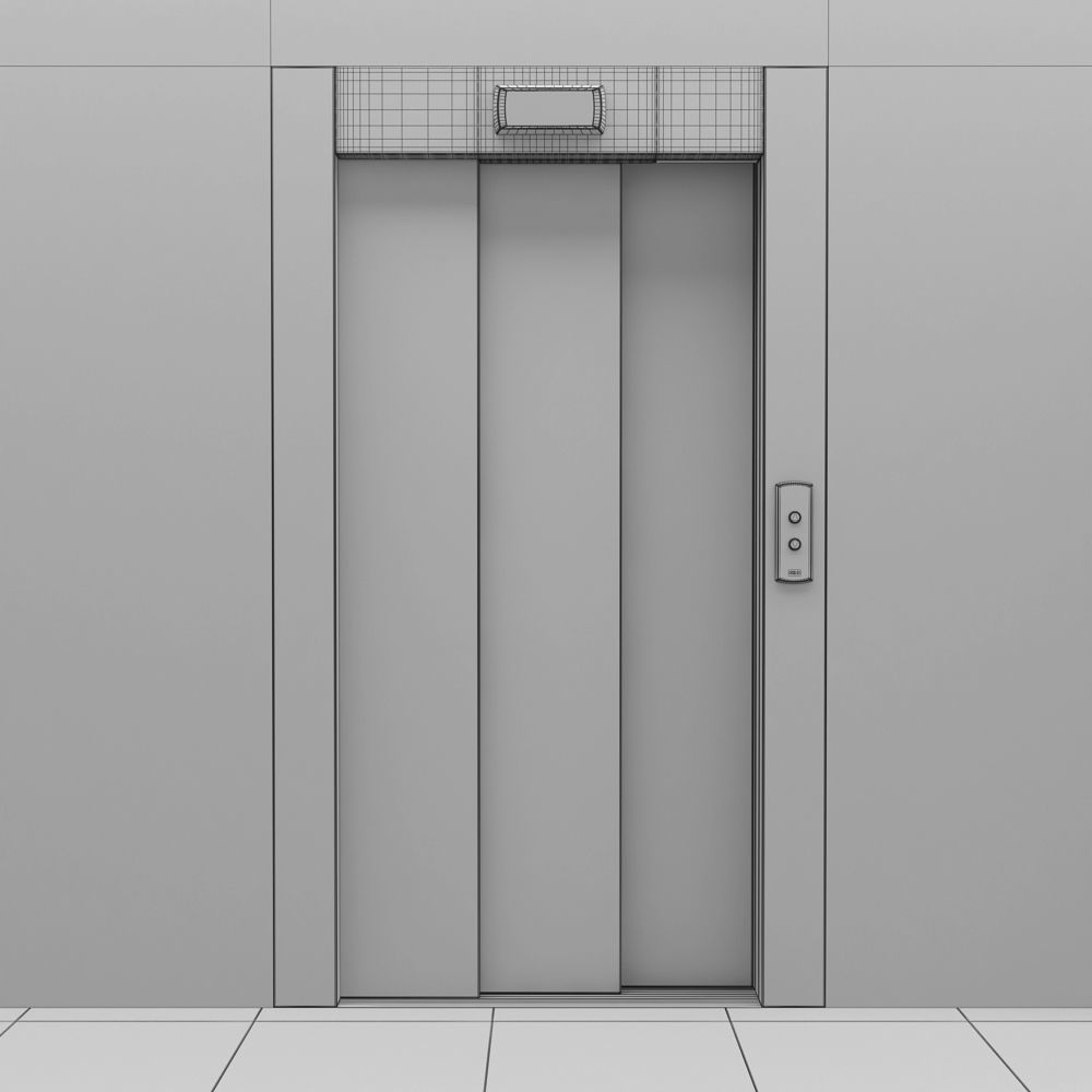 Set of doors for elevators Kone 3D model | CGTrader